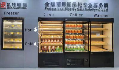 China Autosserviço aberto frio/quente Front Display Fridge For Kitchen aberto das vitrinas à venda