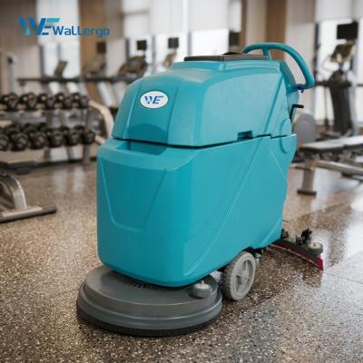 China Factory Wholesale Hard Floor Scrubber Machine Electric Walk-behind Concrete Floor Scrubber Suitable for Storehouse Gym for sale