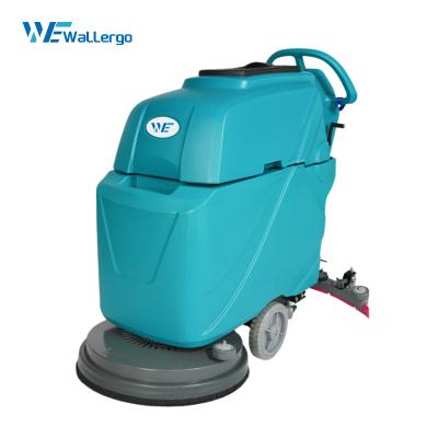 China Affordable Price 510mm Walk-behind Floor Scrubber Industrial Battery-powered Concrete Floor Cleaner for sale