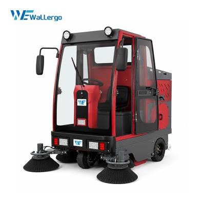 China Fully Enclosed Floor Sweeper Industrial Self-propelled Electric Road Sweeper for Industrial Warehousing for sale