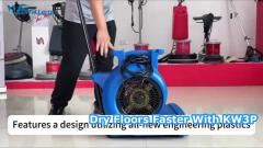 KW3P 3-Speed Commercial Floor Dryer | Powerful Airflow and Fast Drying