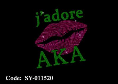 China SY-011520 Rhinestone Transfer Designs for T-shirt / Hat / Bags, etc. for sale