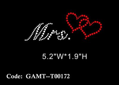 China GAMT--T00172  Rhinestone Transfer Designs for T-shirt / Hat / Bags, etc. for sale