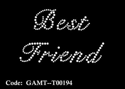 China GAMT--T00194 Rhinestone Transfer Designs for T-shirt / Hat / Bags, etc. for sale