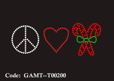 China GAMT--T00200 Rhinestone Transfer Designs for T-shirt / Hat / Bags, etc. for sale