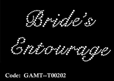 China GAMT--T00202 Rhinestone Transfer Designs for T-shirt / Hat / Bags, etc. for sale