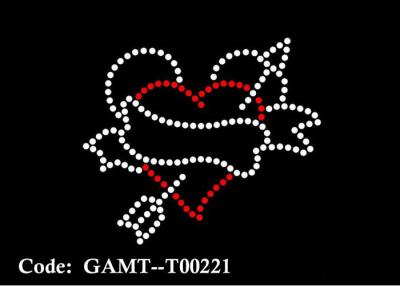 China GAMT--T00221 Rhinestone Transfer Designs for T-shirt / Hat / Bags, etc. for sale