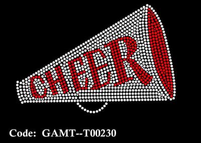 China GAMT--T00230 Rhinestone Transfer Designs for T-shirt / Hat / Bags, etc. for sale