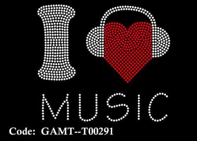 China GAMT--T00291 Rhinestone Transfer Designs for T-shirt / Hat / Bags, etc. for sale