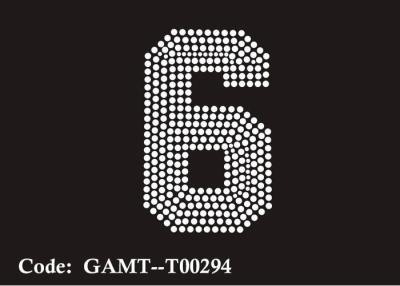 China GAMT--T00294 Rhinestone Transfer Designs for T-shirt / Hat / Bags, etc. for sale