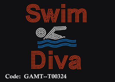 China GAMT--T00324 Rhinestone Transfer Designs for T-shirt / Hat / Bags, etc. for sale