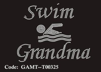 China GAMT--T00325 Rhinestone Transfer Designs for T-shirt / Hat / Bags, etc. for sale