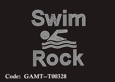China GAMT--T00328 Rhinestone Transfer Designs for T-shirt / Hat / Bags, etc. for sale