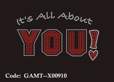 China GAMT--X00910 Rhinestone Transfer Designs for T-shirt / Hat / Bags, etc. for sale