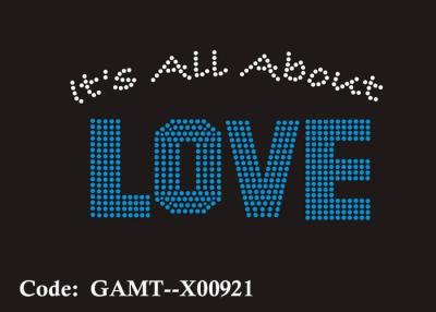 China GAMT--X00921 Rhinestone Transfer Designs for T-shirt / Hat / Bags, etc. for sale