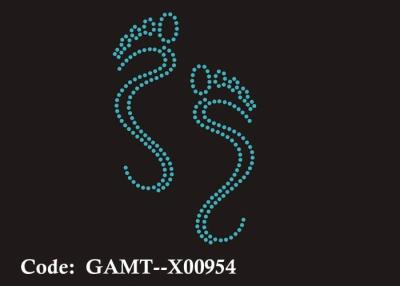 China GAMT--X00954 Rhinestone Transfer Designs for T-shirt / Hat / Bags, etc. for sale