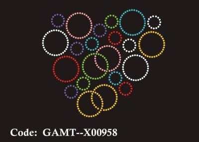 China GAMT--X00958 Rhinestone Transfer Designs for T-shirt / Hat / Bags, etc. for sale
