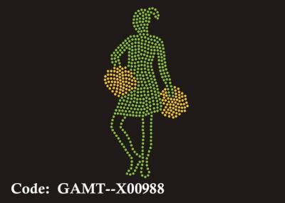 China GAMT--X00988 Rhinestone Transfer Designs for T-shirt / Hat / Bags, etc. for sale