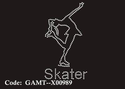 China GAMT--X00989 Rhinestone Transfer Designs for T-shirt / Hat / Bags, etc. for sale