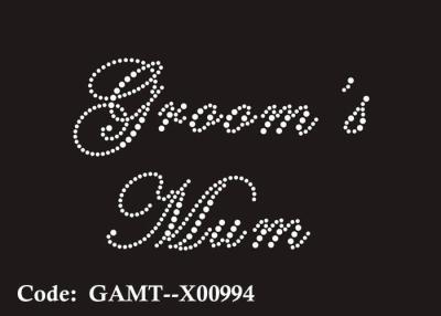 China GAMT--X00994 Rhinestone Transfer Designs for T-shirt / Hat / Bags, etc. for sale