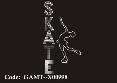 China GAMT--X00998 Rhinestone Transfer Designs for T-shirt / Hat / Bags, etc. for sale