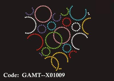 China GAMT--X01009 Rhinestone Transfer Designs for T-shirt / Hat / Bags, etc. for sale