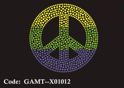 China GAMT--X01012 Rhinestone Transfer Designs for T-shirt / Hat / Bags, etc. for sale