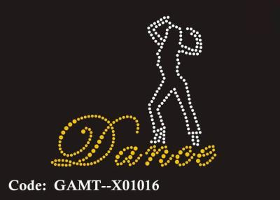 China GAMT--X01016 Rhinestone Transfer Designs for T-shirt / Hat / Bags, etc. for sale