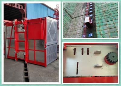 China Heavy Duty 2 Tons Construction Site Elevator Equipment Goods Hoist 0-34m/Min Speed for sale