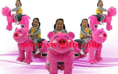 China Amusement rides electric riding plush toy ride battery animal car exporter for sale