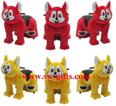 China Walking animal electric plush battery toy to ride ride on horse High Quality for sale