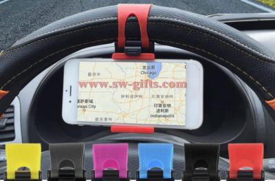 China 2017 Car Steering Wheel Mount Holder Rubber Band For iPhone For iPod MP4 GPS Mobile Phone Holders Car-styling for sale