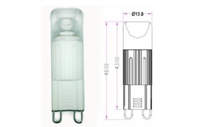 China Hotel Light Source 2 Watt Warm White G9 LED Bulb 250 Degree for sale