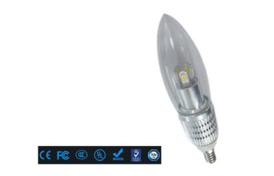 China 7W E14 LED Candle Bulbs Dimmable 360 Degree With Clear Shell for sale