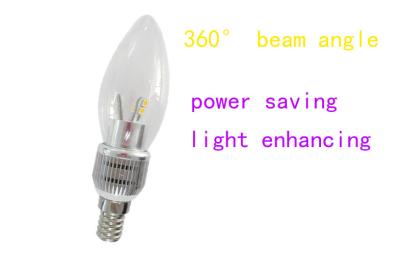 China 350lm - 400lm 5W E14 LED Candle Bulbs Epistar Dimmable With Clear Cover for sale
