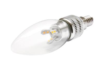 China 2200K - 6500K 350lm 5W E14 LED Candle Bulbs Epistar Dimmable With Clear Cover for sale