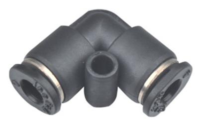 China PUL - C Micro Equal Elbow Push To Connect Air Line Fittings Gray For Pnematics Piping for sale