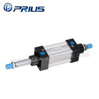 China SID Double Shaft Pneumatic Air Cylinder Double Acting ISO15552 Standard 32-200mm Bore with Magnet and Adjustable Buffer for sale