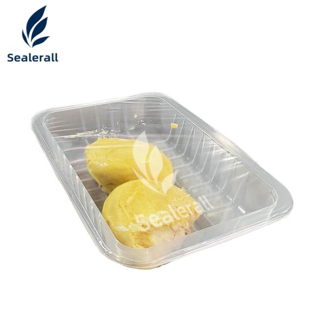 Plastic container sealing machine front view