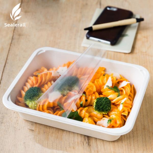 Quality Biodegradable Food Tray Sealer Machine For Ready Meal Production for sale