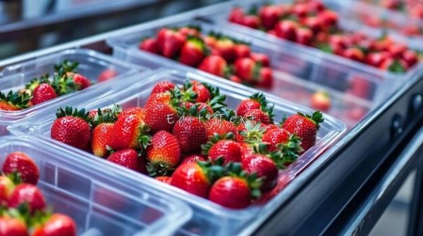 Quality Customized 304 Stainless Steel MAP Tray Sealer For Fresh Strawberry 220V 3KW for sale