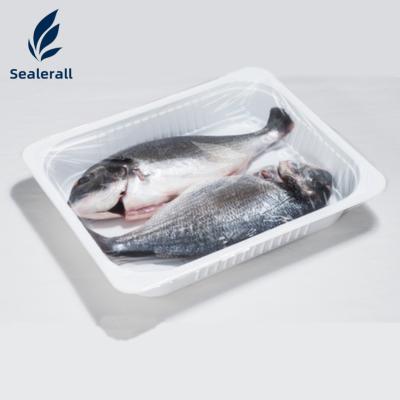 China Live Fish MAP Plastic Box Food Tray Sealing Machines User Friendly for sale