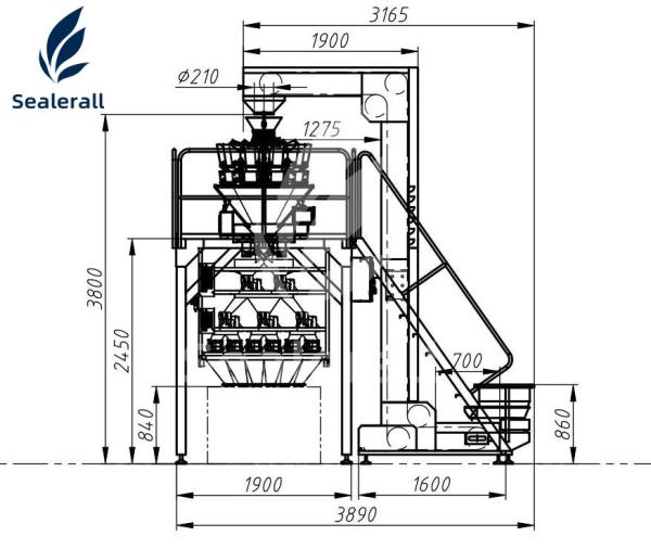 Quality Vegetable Automatic Weighing And Filling Machine For Granular Materials High for sale