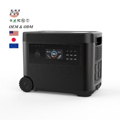 China 2500 W Phone Charge Wireless Energy Storage Battery / Outdoor 3000W D5 2000W Portable 2000Wh Power Station with Solar Panel for sale