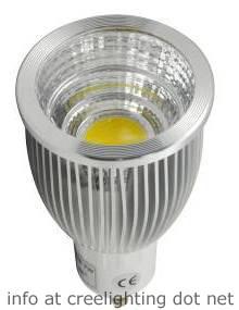 China 7watt MR16 COB LED spotlights 12V DC and 110/240V AC Dimmer OPTIONAL by TRIAC SYSTEM for sale