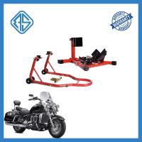 China Appendix Movable Motorcycle Stand Cart Front And Rear Paddock Stand Set for sale