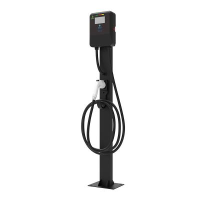 Cina Supporto carta di credito caricabatterie elettriche 7KW Black Ac Fast Charger in vendita