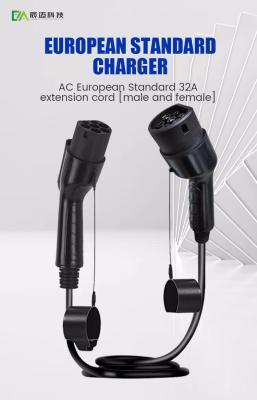 Cina Cable di ricarica per auto a doppia testa Eu Ac Ev 16A 32A 3.5Kw 7Kw Tipo 2 in vendita