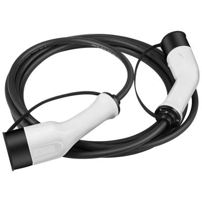 China 32A 3 Phase Adjustable Portable EV Charger Type 2 With CEE Plug 22KW for sale