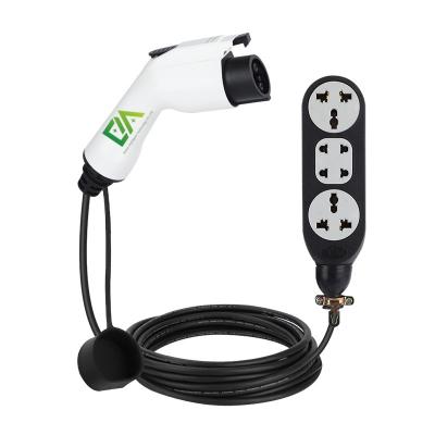 Cina Cable di ricarica portatile tipo2 tipo1 3.5kw 16A 5m Per elettrodomestici Stazione elettrica esterna in vendita